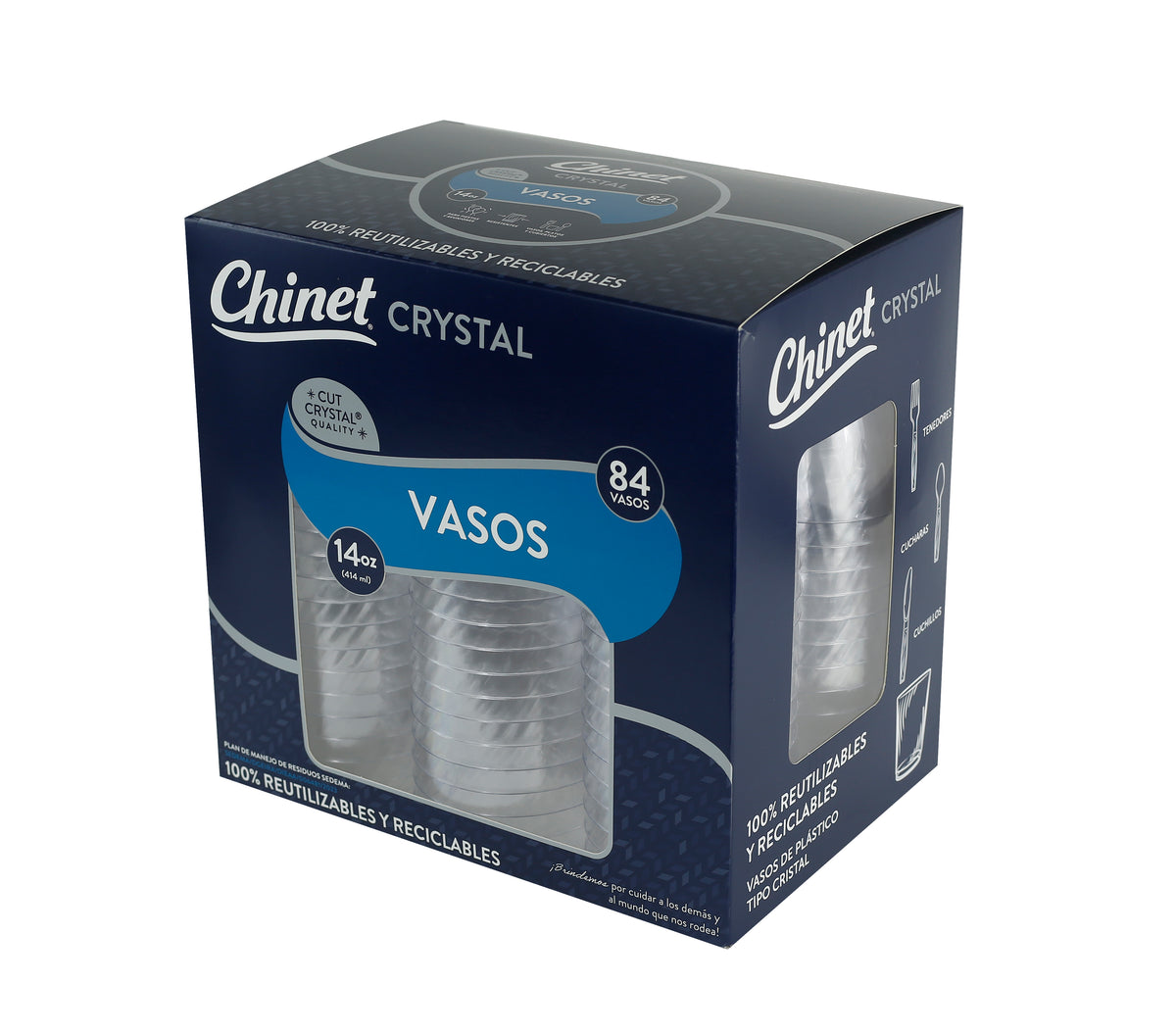 Vaso Chinet Crystal de 14 oz(414 ml) – 2400023 — Huhtamaki Mexico